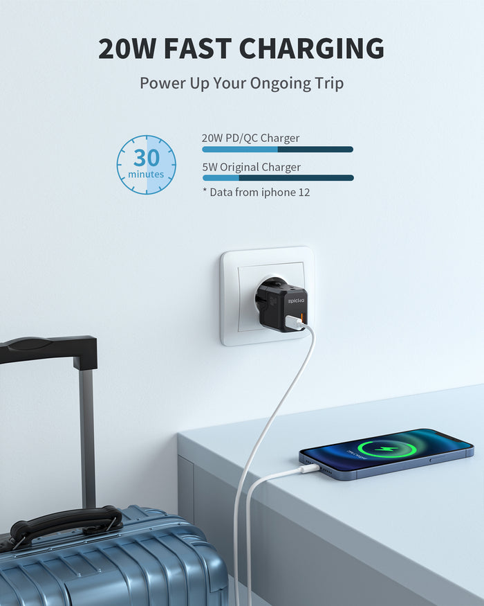 Pocket 111 Universal Travel Adapter PD 20W