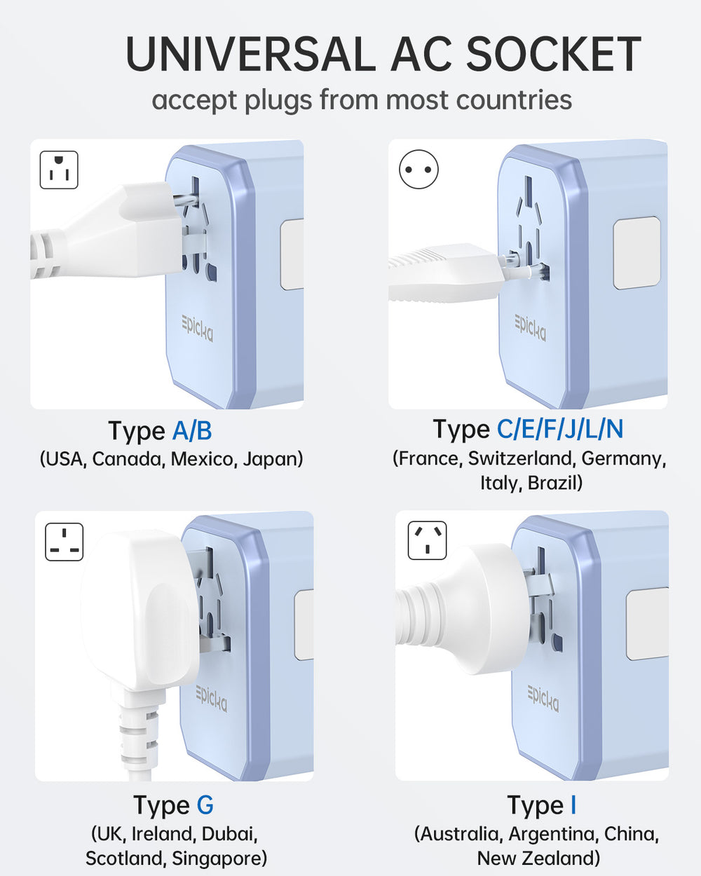 TA-105C Universal Travel Adapter